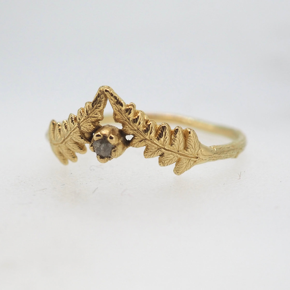 Lady Ferns ring with gemstone mini – Kimi Kaplowitz
