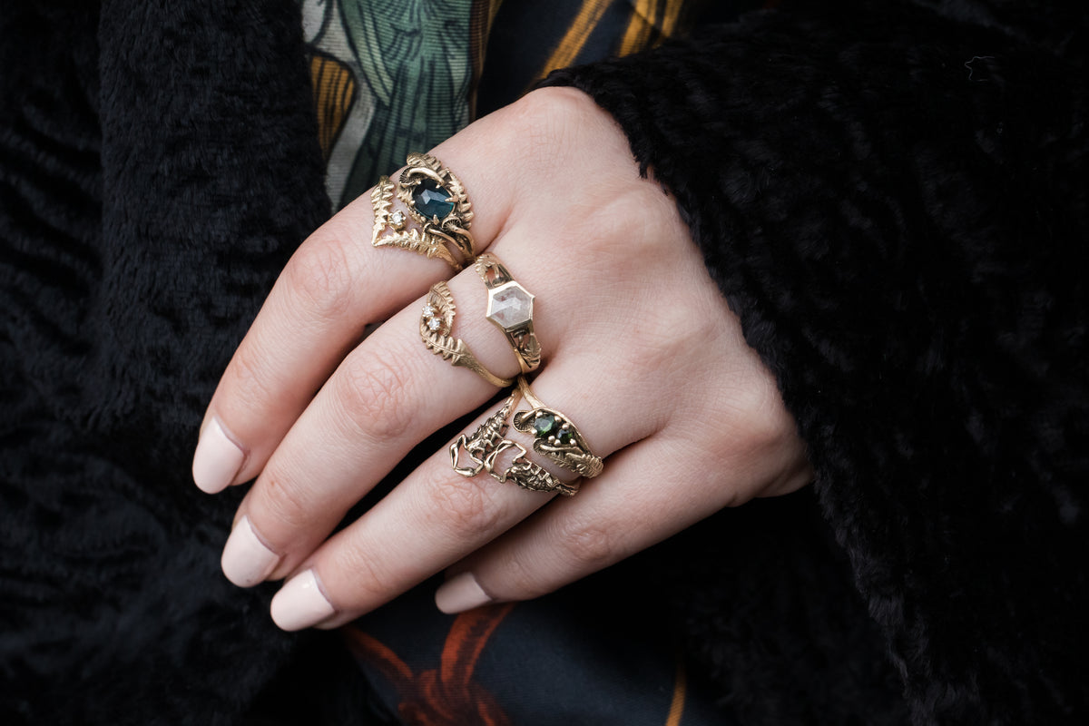 Rings in gold – Kimi Kaplowitz